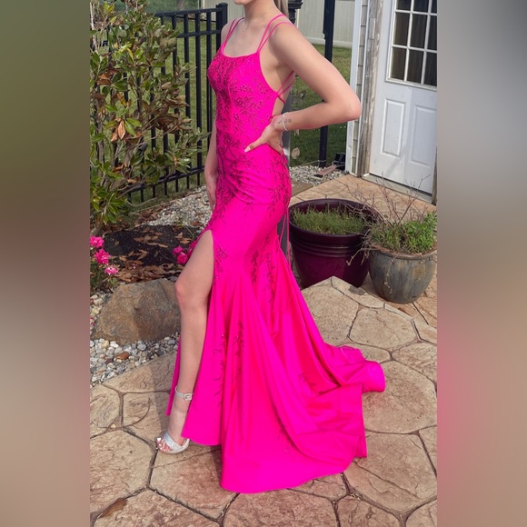 Amarra | Dresses | Amara Hot Pink Prom Dress | Poshmark
